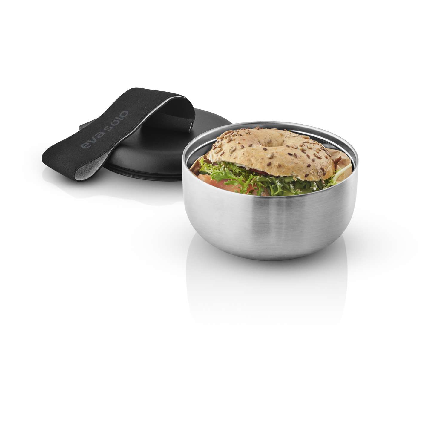 To Go lunchbox - steel /black