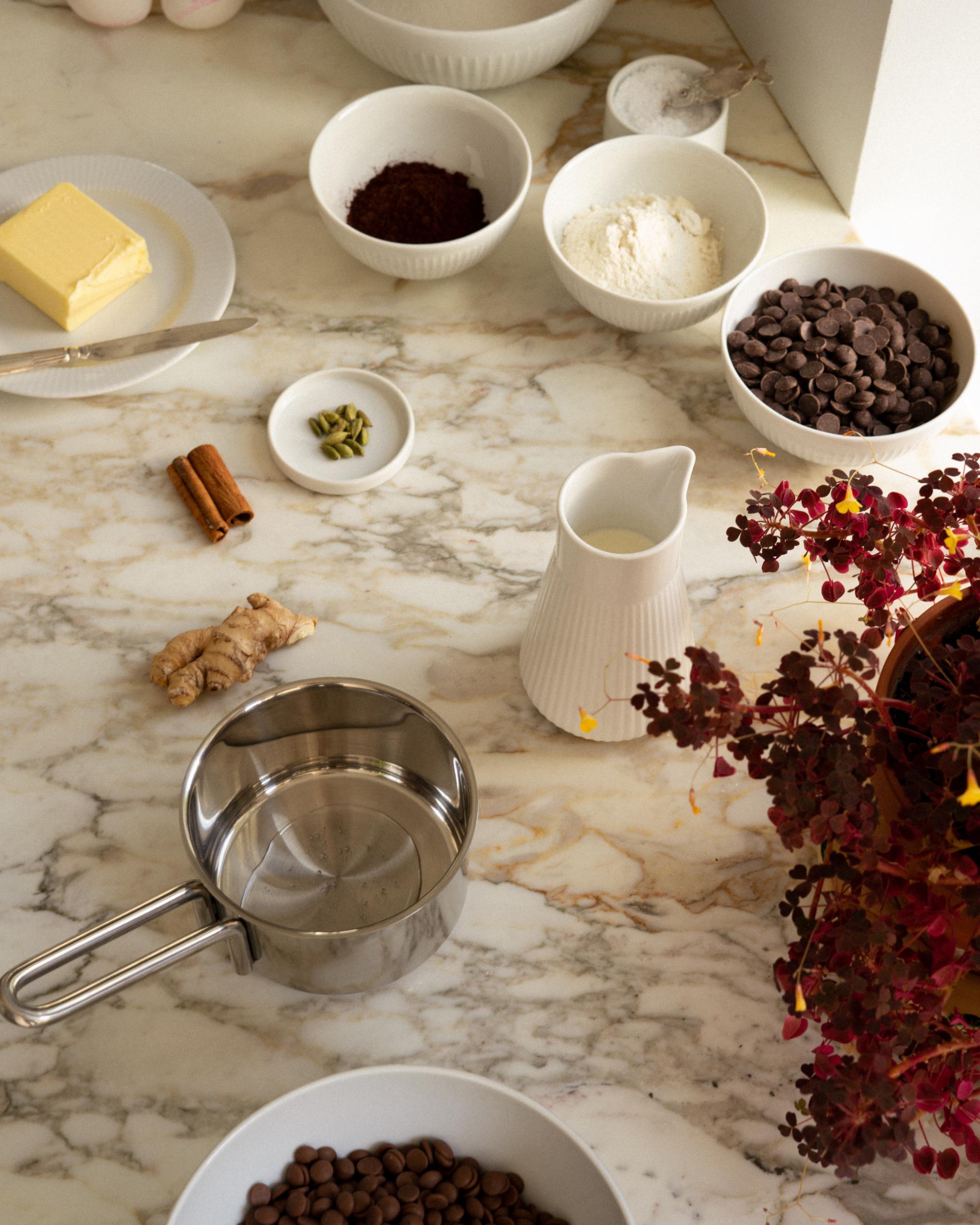 Gateau au chocolat avec ganache